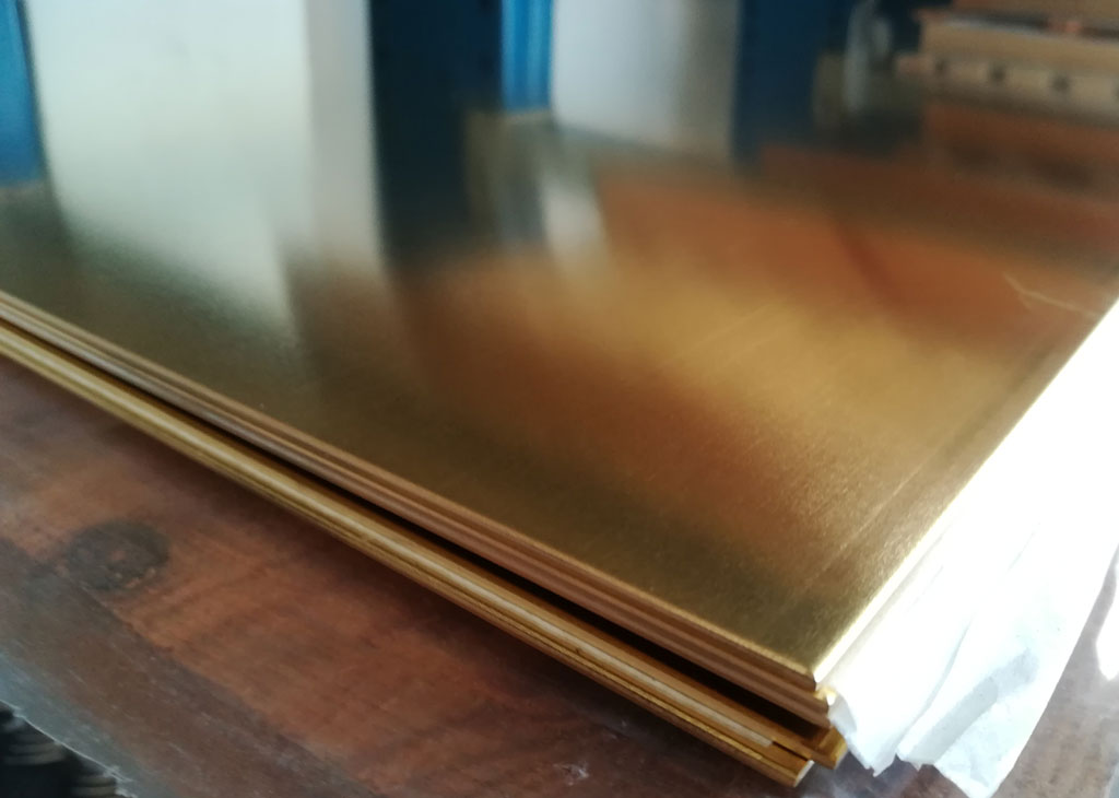 Lastra ottone CW508L EN 1652 cotto - Musola Metalli